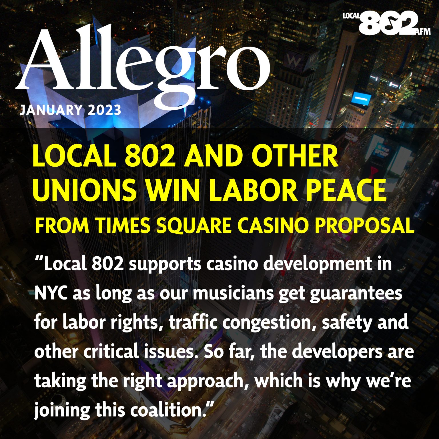 Local 802 wins labor peace from Times Square casino proposal | Local ...