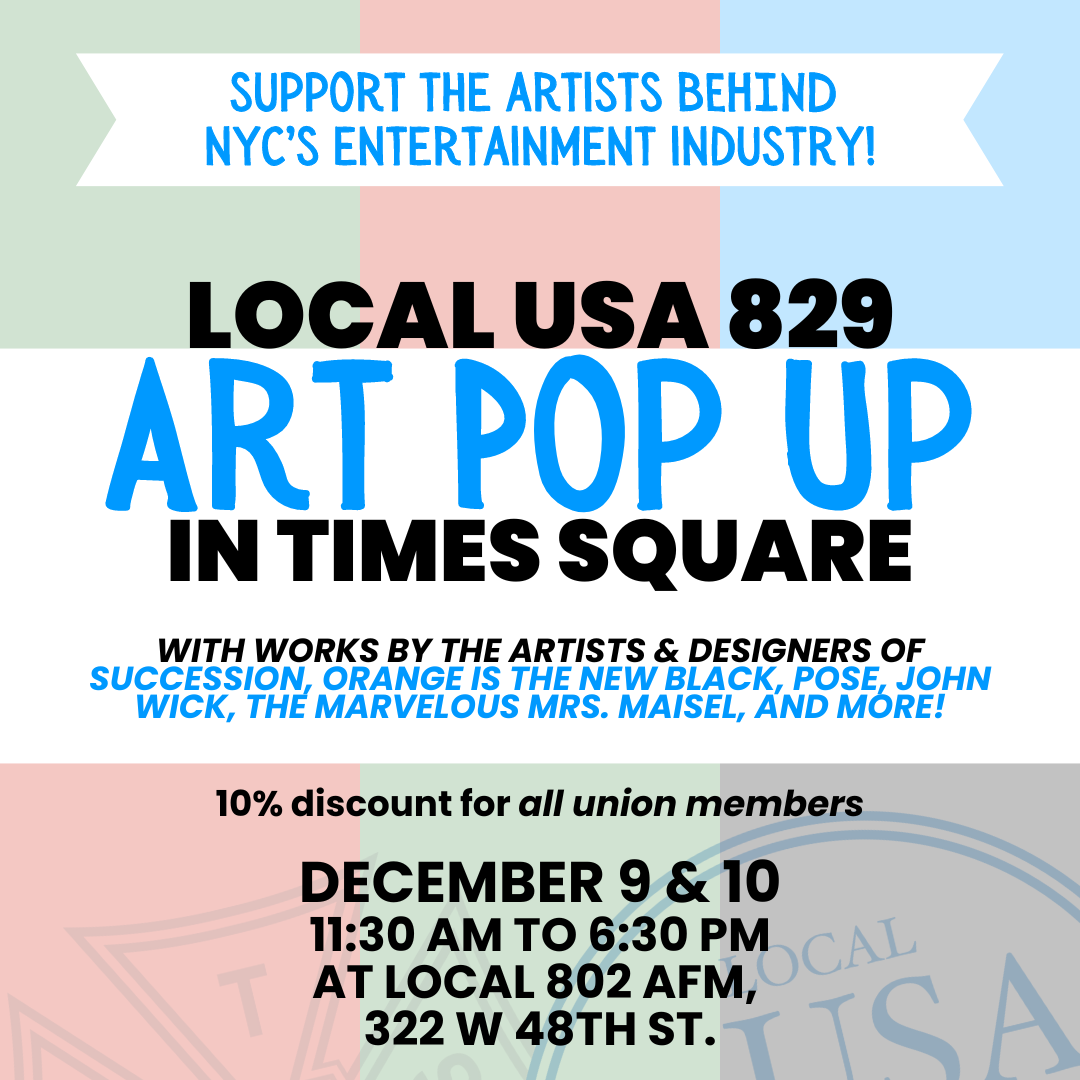 POP-UP ART SHOW & ART SALE AT LOCAL 802 | Local 802 AFM