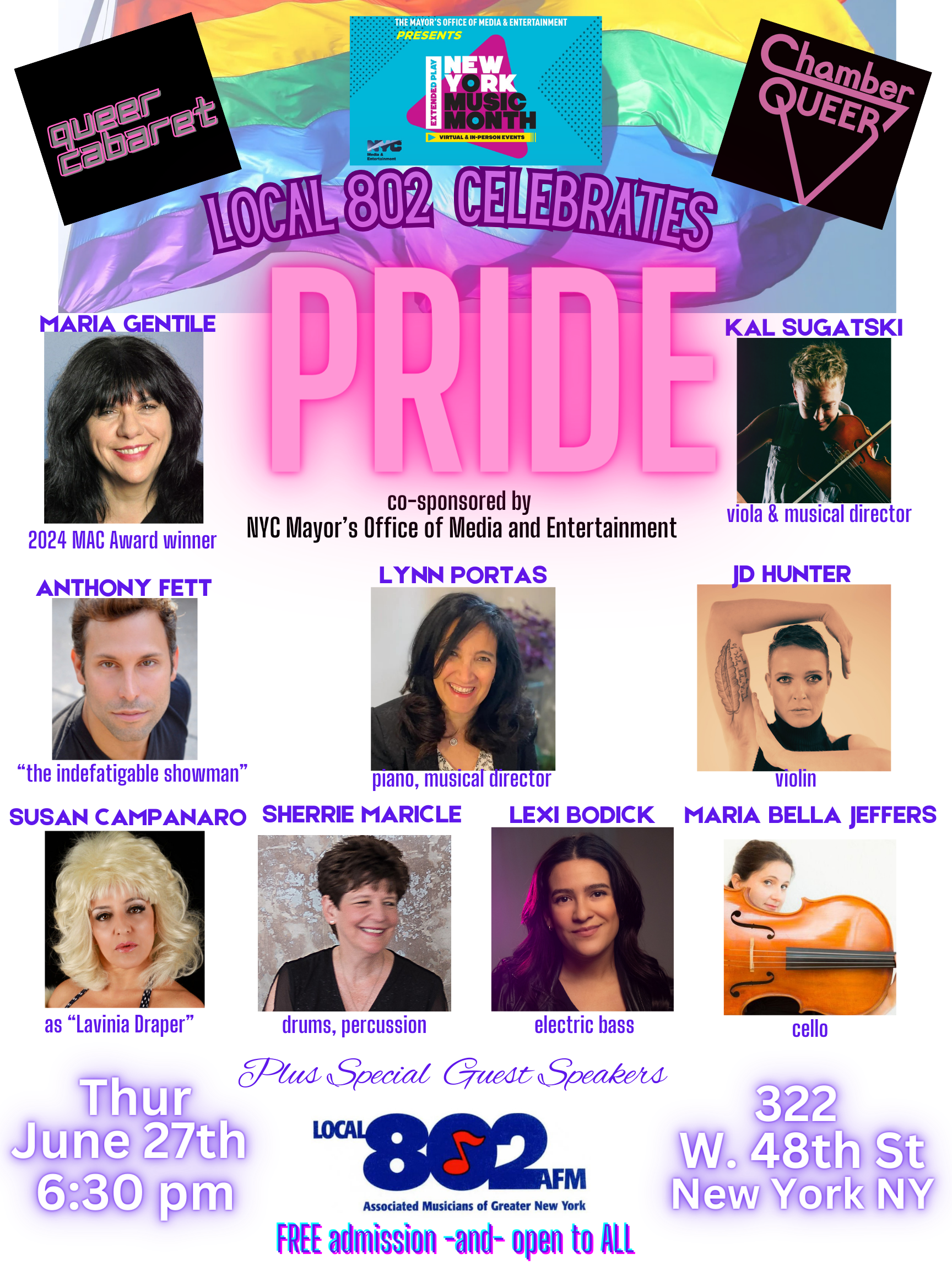 A live celebration of Pride at Local 802 | Local 802 AFM