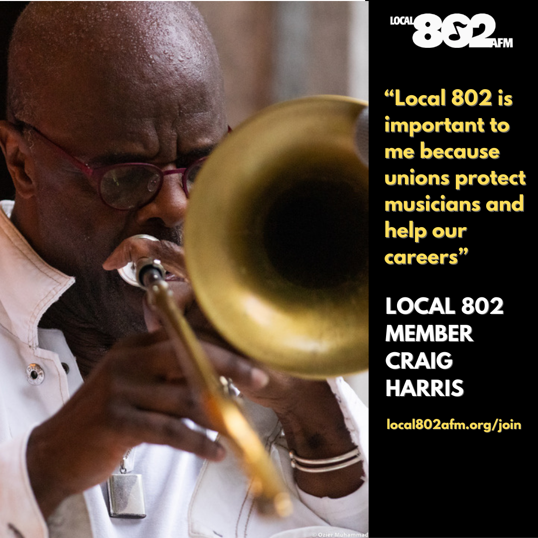 MEMBER INTERVIEW: CRAIG HARRIS | Local 802 AFM